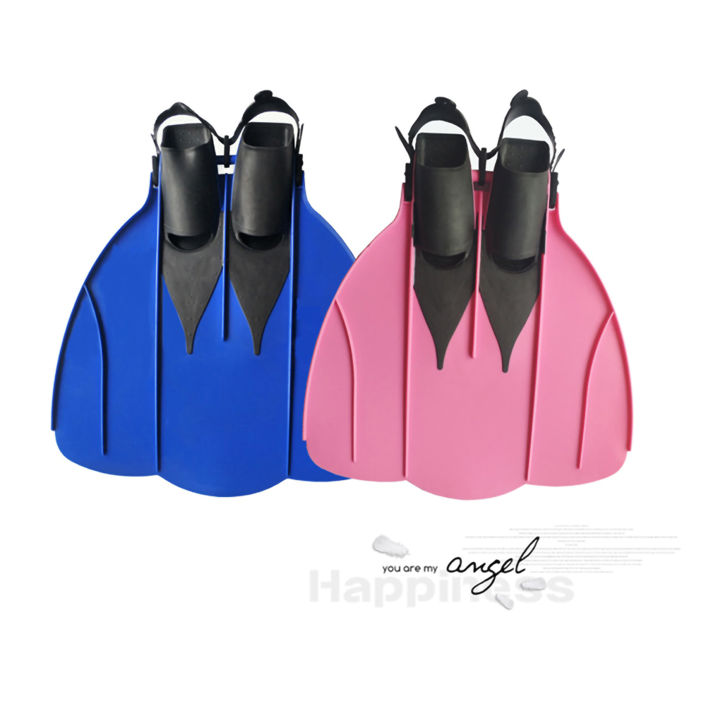 Mermaid One Piece Open Heel Diving Fins Flippers - Wetop